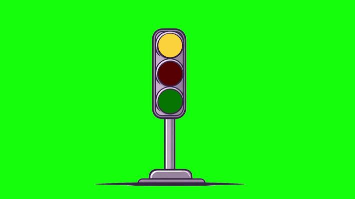 Traffic Light Animation Stock Video Footage for Free Download