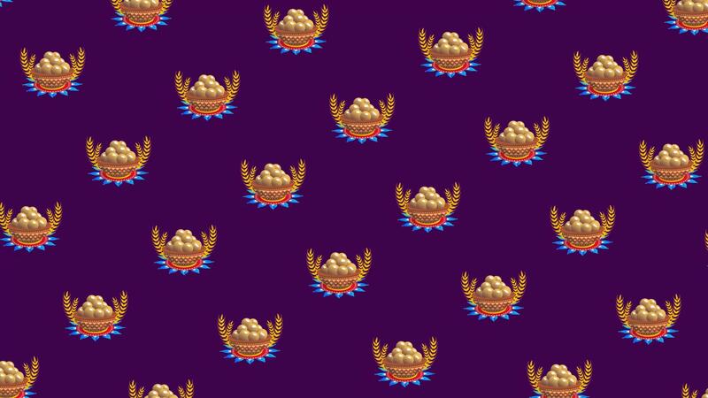 Animated Loop Background with Laddu 52913430 Stock Video at Vecteezy