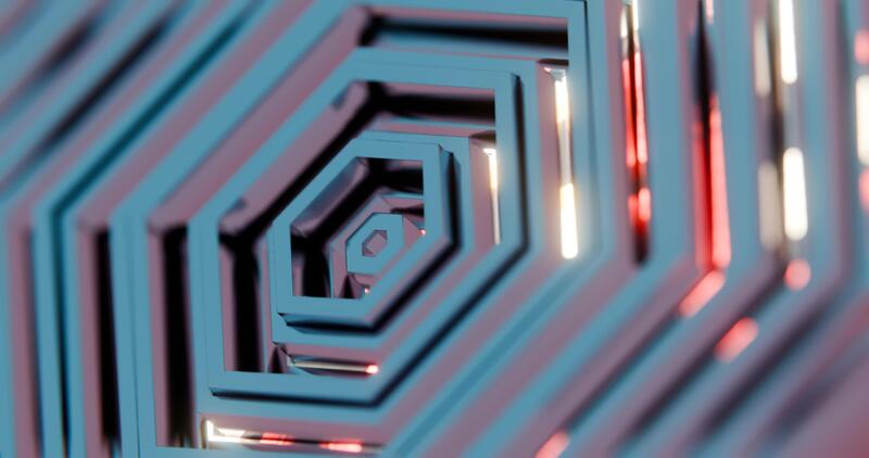 Abstract Concentric Circular Pattern With Reflective Metallic Surface 52913717 Stock Video At