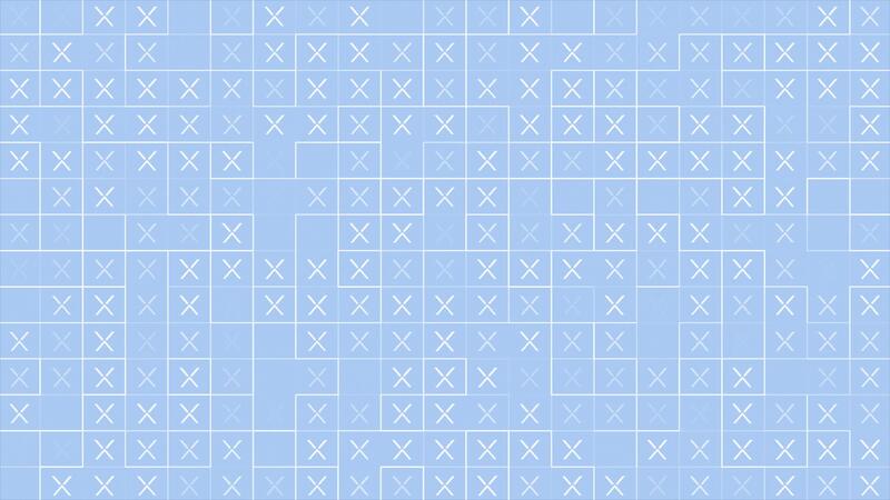 Royal Blue Color Square Box And Cross Pattern Appearing And Disappearing Modern Design Loop Able