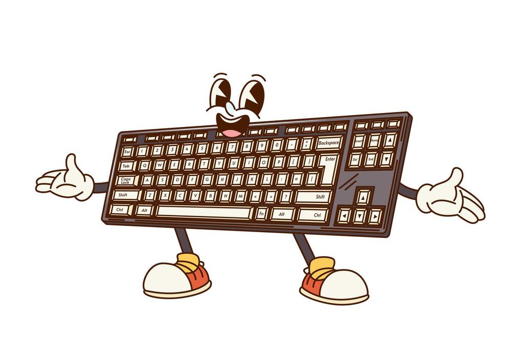 Cartoon Keyboard Vector Art Icons And Graphics For Free Download