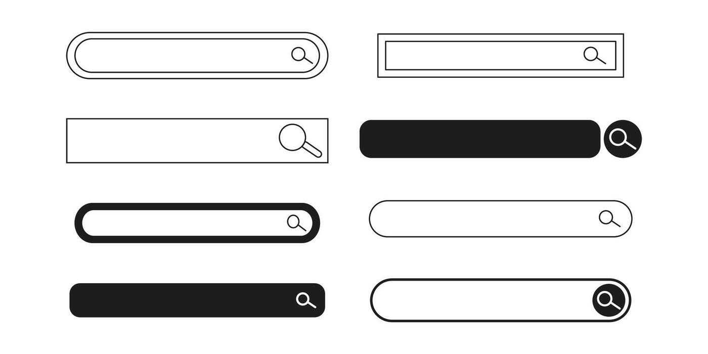 Search Bar Symbol Vector Art, Icons, and Graphics for Free Download