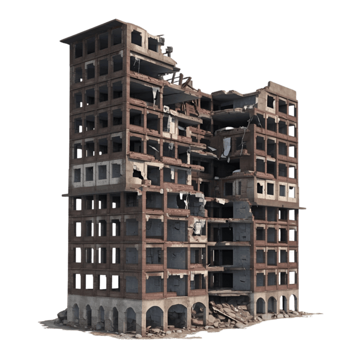 Destroyed Buildings PNGs for Free Download