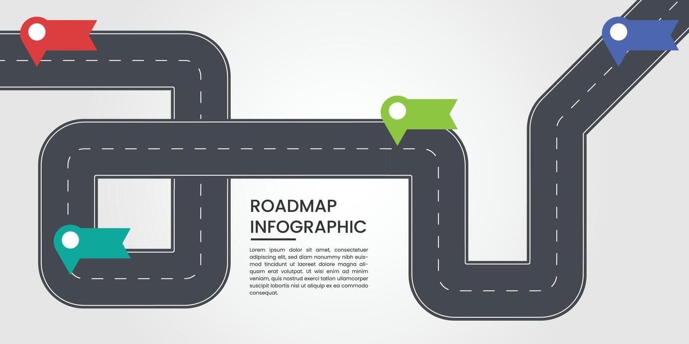 Road Map Diagram Vector Art, Icons, and Graphics for Free Download
