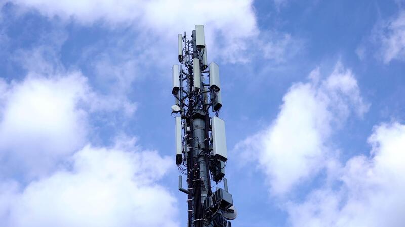 Cell tower with antennas transmits internet signal closeup 53077968 Stock Video at Vecteezy