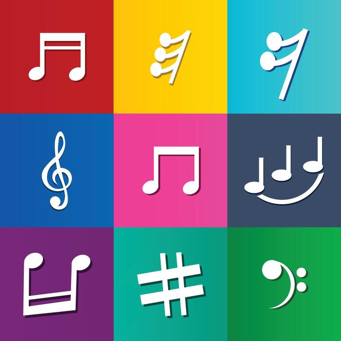 Notas Musicales Vectores, Iconos, Gráficos y Fondos para Descargar Gratis