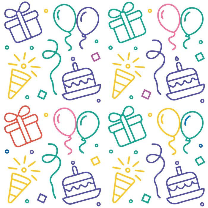 Simple Birthday Background Vector Art, Icons, and Graphics for Free ...