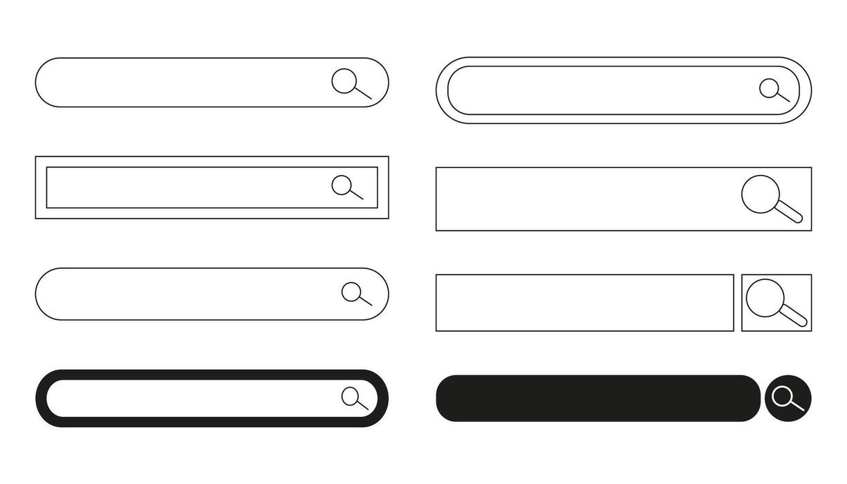 Search Bar Symbol Vector Art, Icons, and Graphics for Free Download