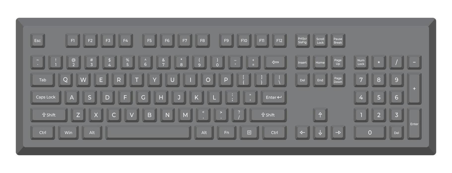 Cartoon Keyboard Vector Art Icons And Graphics For Free Download