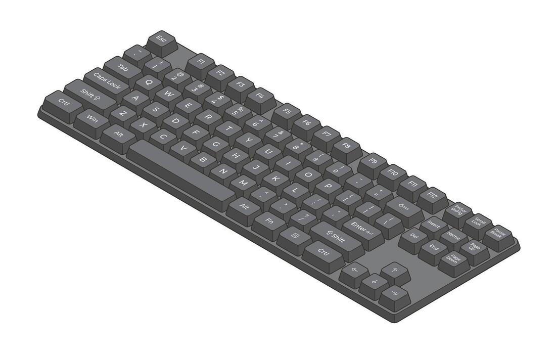 Qwerty Keyboard Vector Art Icons And Graphics For Free Download