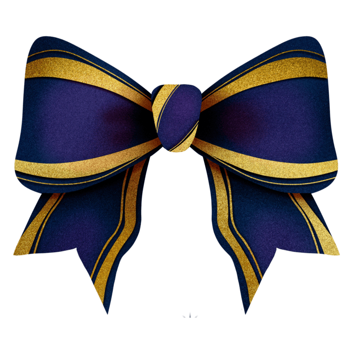 Blue And Gold Ribbon PNGs for Free Download