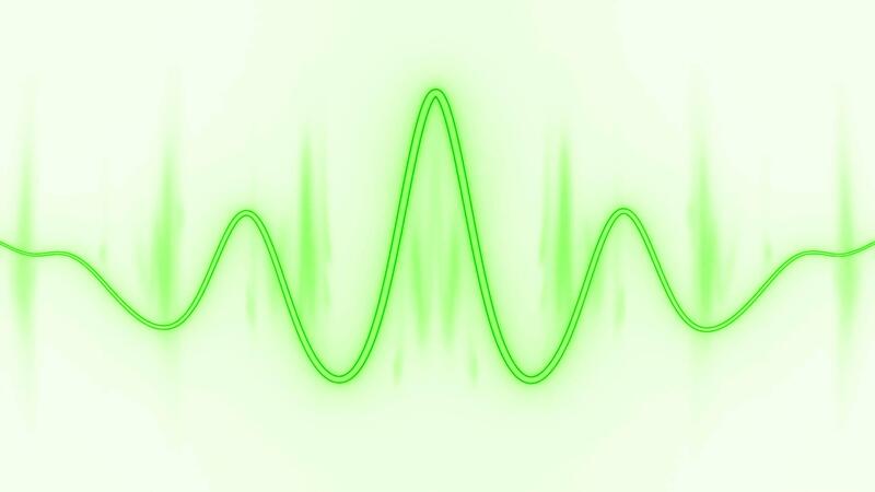 Abstract Background Of Neon High Tech Waveform Design Audio Spectrum