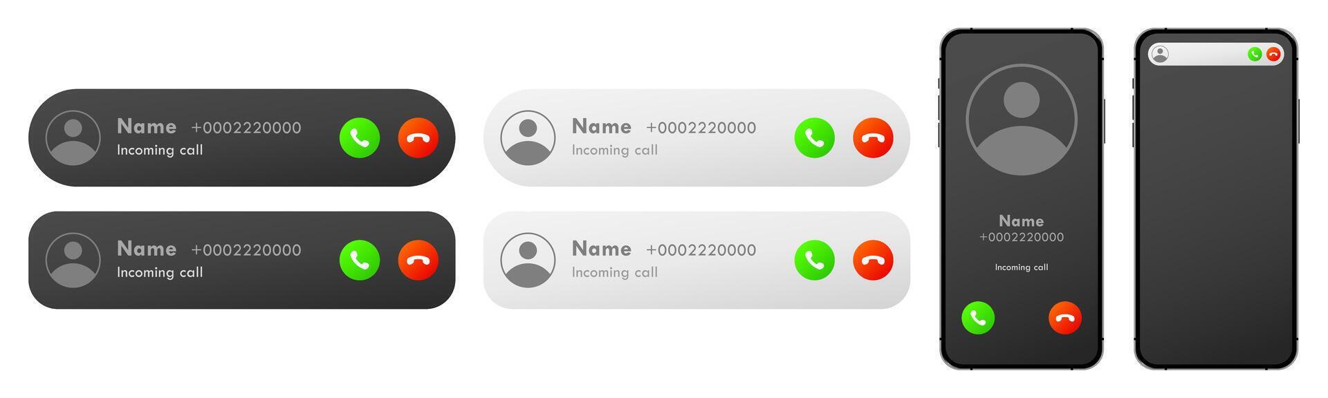 Incoming Call Notification Vector Art Icons And Graphics For Free