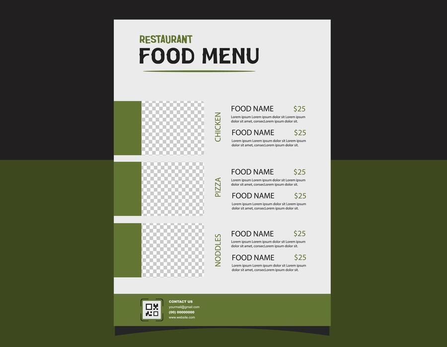 Food Menu List Vector Art, Icons, and Graphics for Free Download
