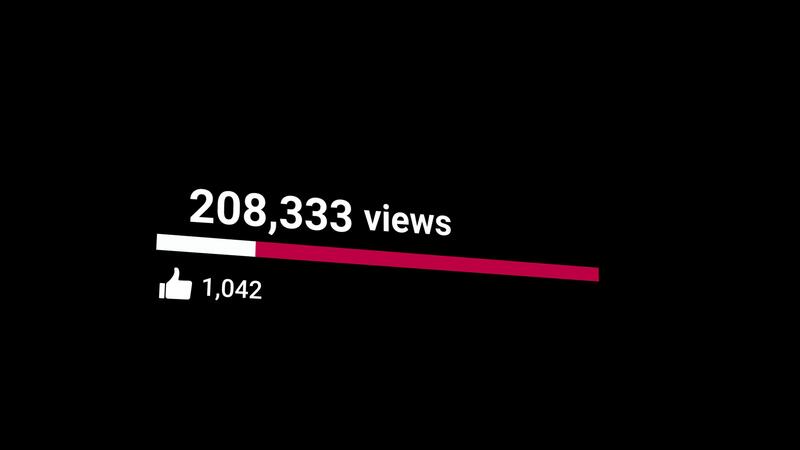 Social Media Views and Like Counting YouTube 1 Million Views Counter ...