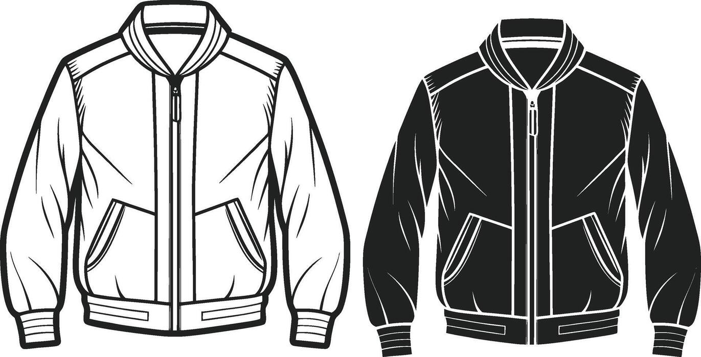 Jacket Outline Style Vector Art Icons And Graphics For Free Download