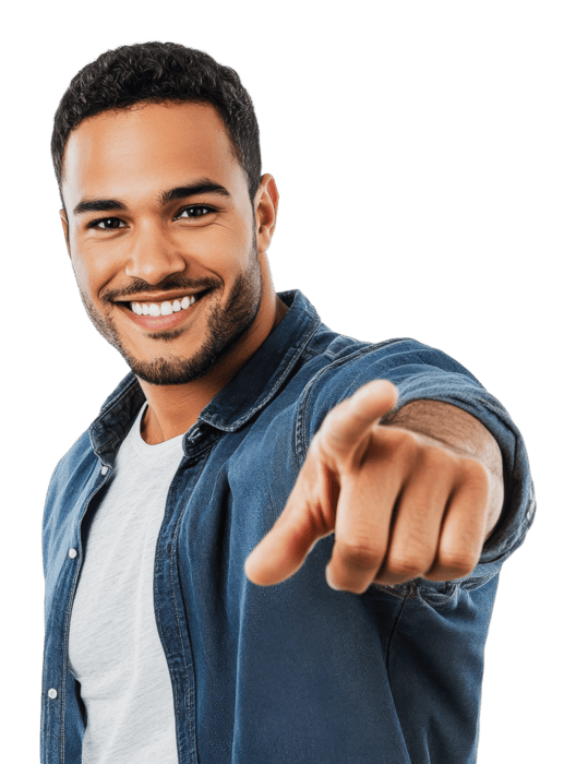 Guy Pointing PNGs for Free Download