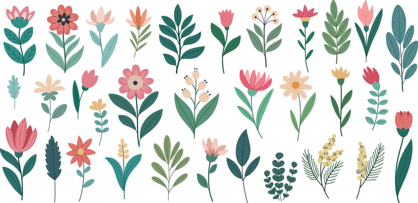 Spring Flowers Vector Art, Icons, and Graphics for Free Download