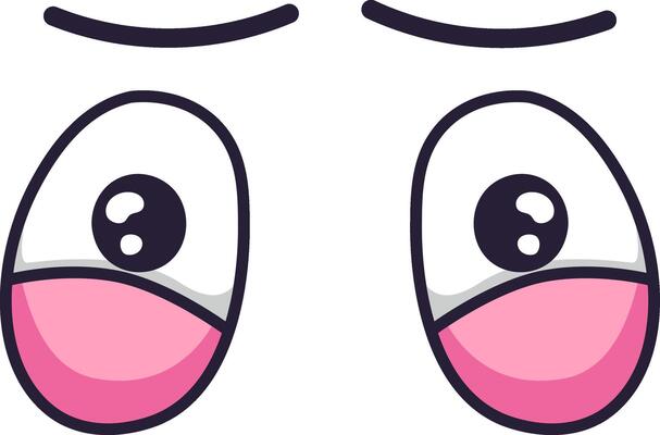 Cute Cartoon Eyes Vector Art Icons And Graphics For Free Download