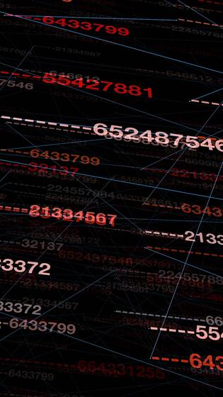 Creating Abstract Data Visualizations That Use Numbers And Lines To