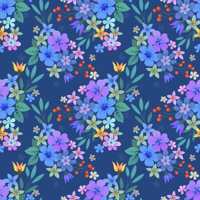 Spring Seamless Pattern Vector Art, Icons, and Graphics for Free Download