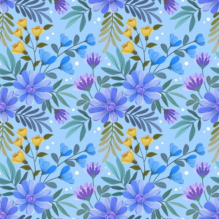Spring Seamless Pattern Vector Art, Icons, and Graphics for Free Download