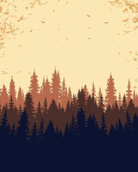 Forest Treeline Vector Art, Icons, and Graphics for Free Download