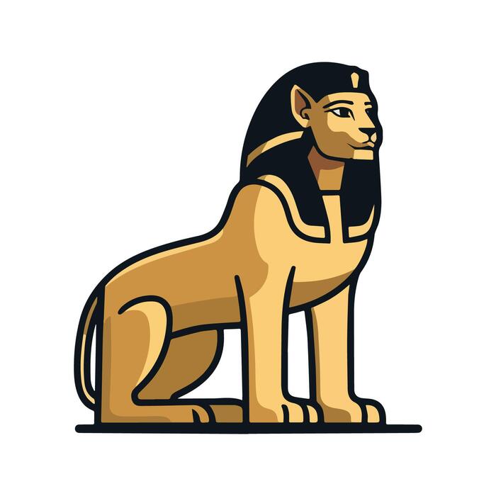 Ancient Egypt Sphinx Vector Art, Icons, and Graphics for Free Download
