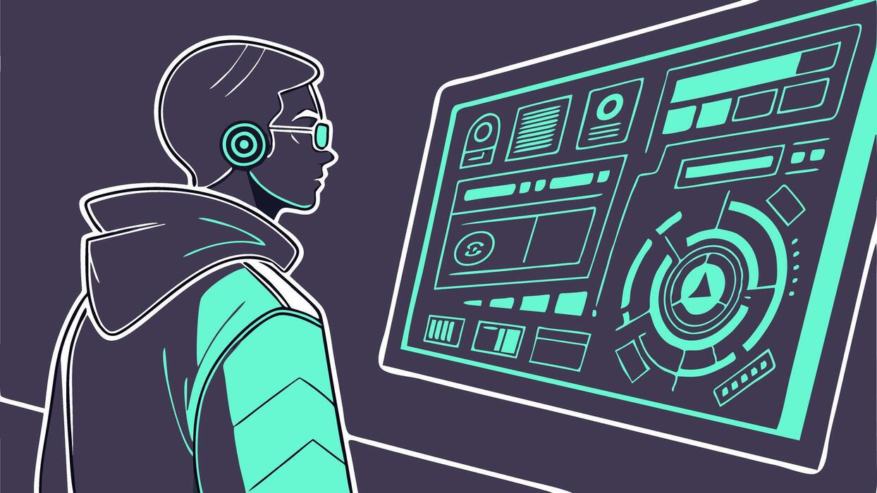 Futuristic Computer Interface Vector Art, Icons, and Graphics for Free ...