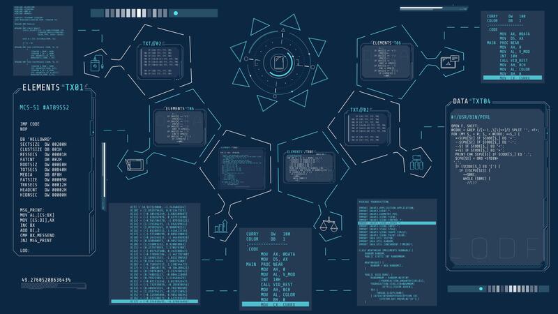 Animated infographics about programming and mobile device. 53652926 ...