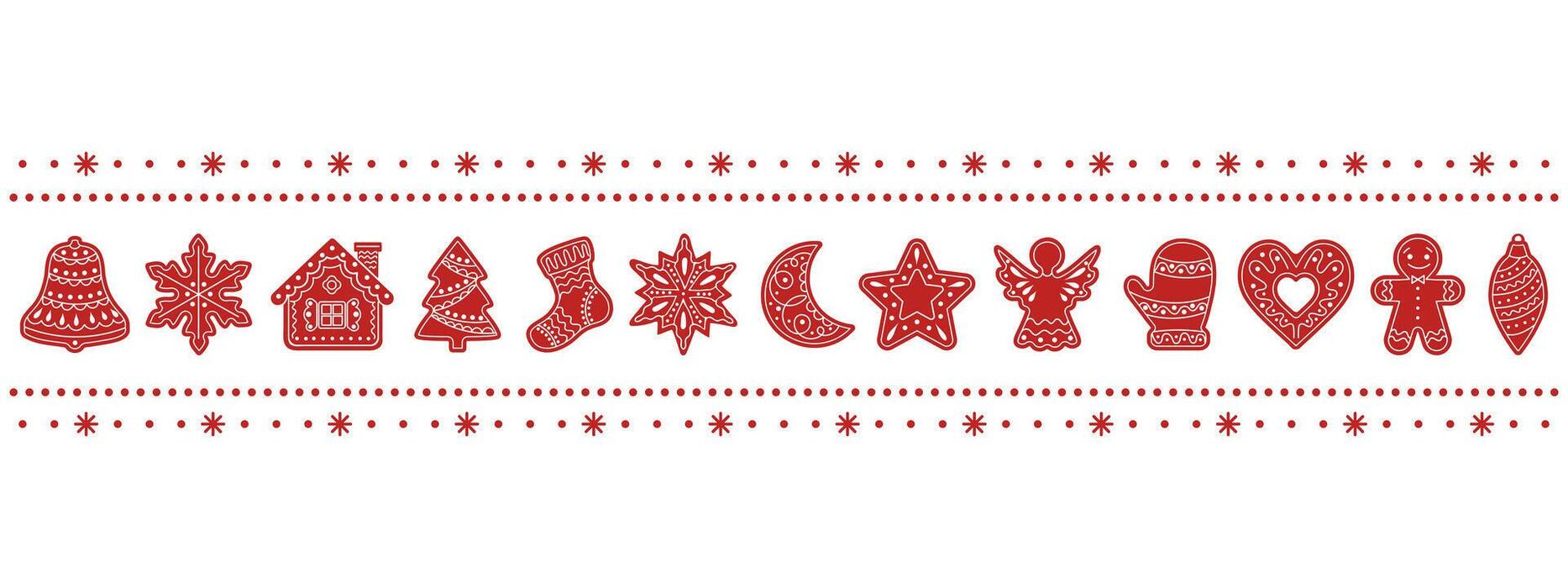 Christmas Cookie Border Vector Art, Icons, and Graphics for Free Download
