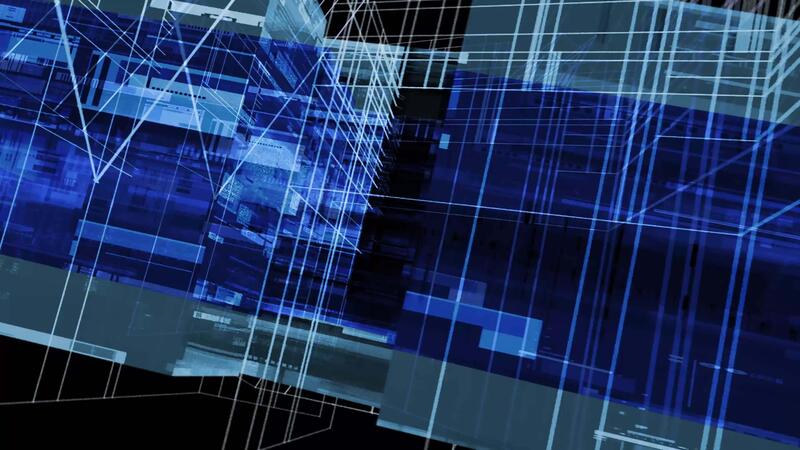 4K Abstract Technology Blocks Background 3D Rendering 53656462 Stock ...