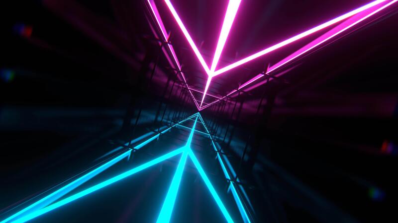 Cyan and Pink Abstract Sci-Fi Square Tunnel Background VJ Loop 4K 53669911 Stock Video at Vecteezy