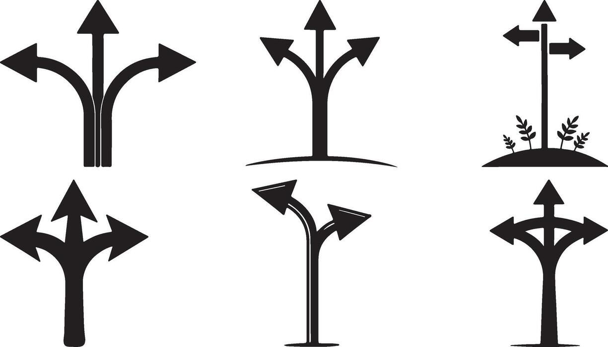 Wayfinding Arrows Vector Art Icons And Graphics For Free Download