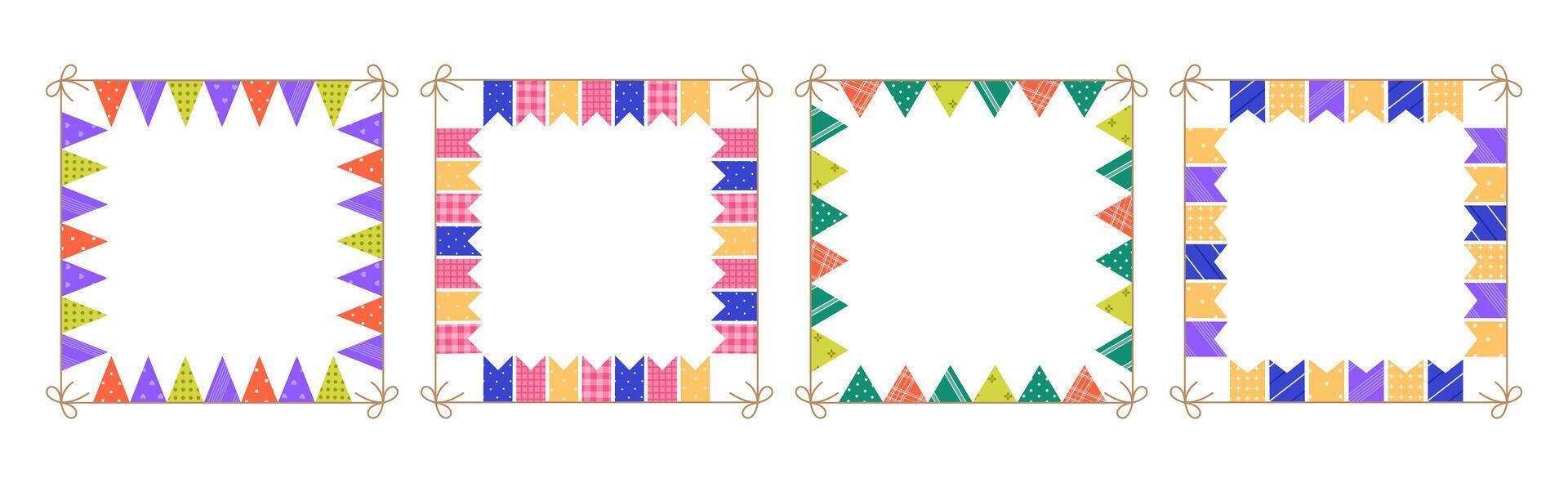 Bunting Border Vector Art, Icons, and Graphics for Free Download