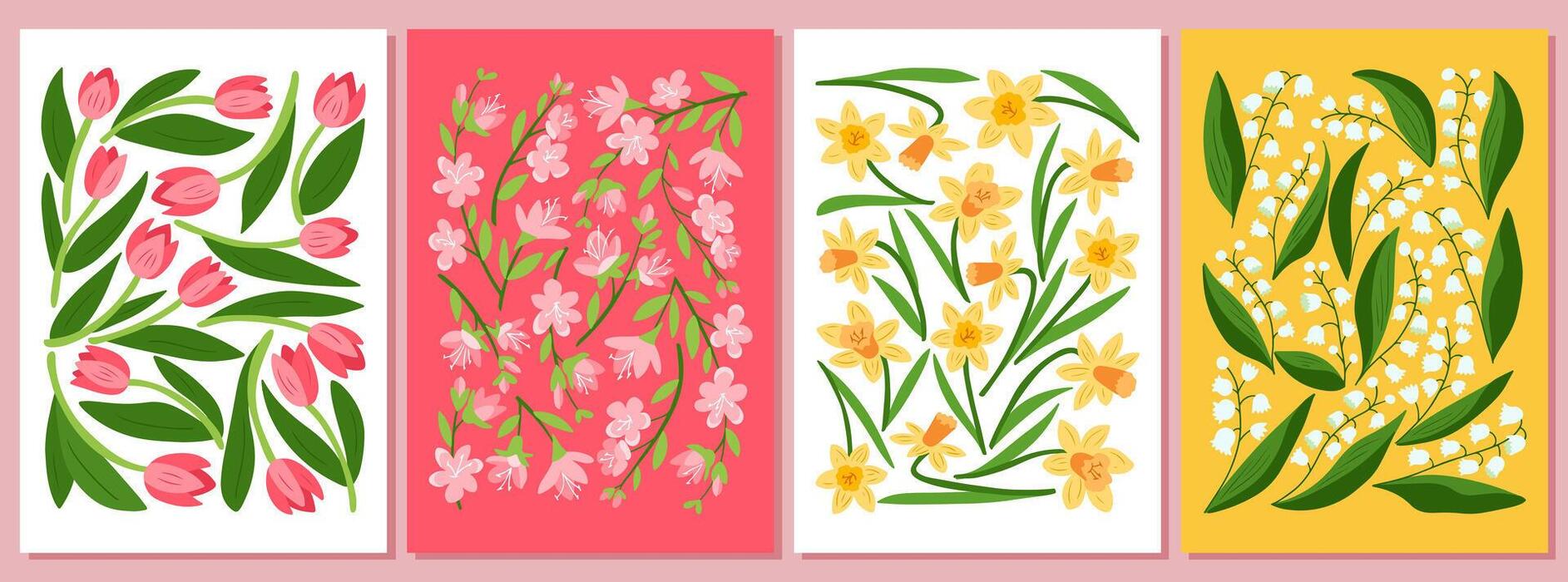 Spring Flowers Vector Art, Icons, and Graphics for Free Download