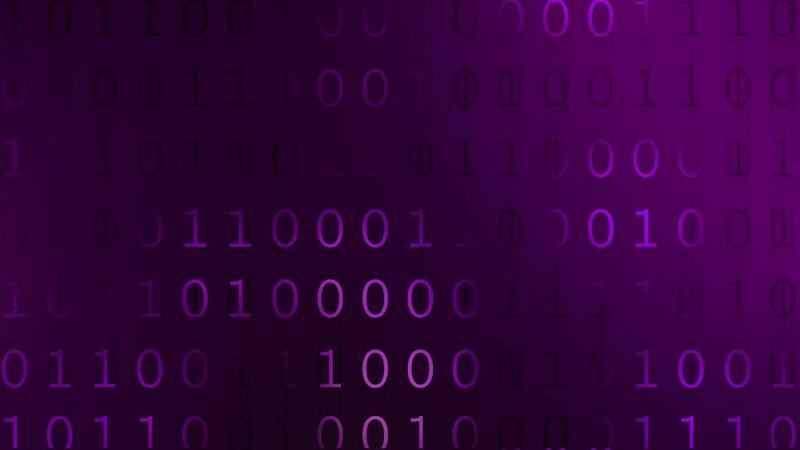 Digital Binary Code Background Dark Purple 53960412 Stock Video at Vecteezy