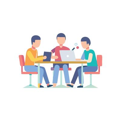 Group Discussion Vector Art, Icons, and Graphics for Free Download