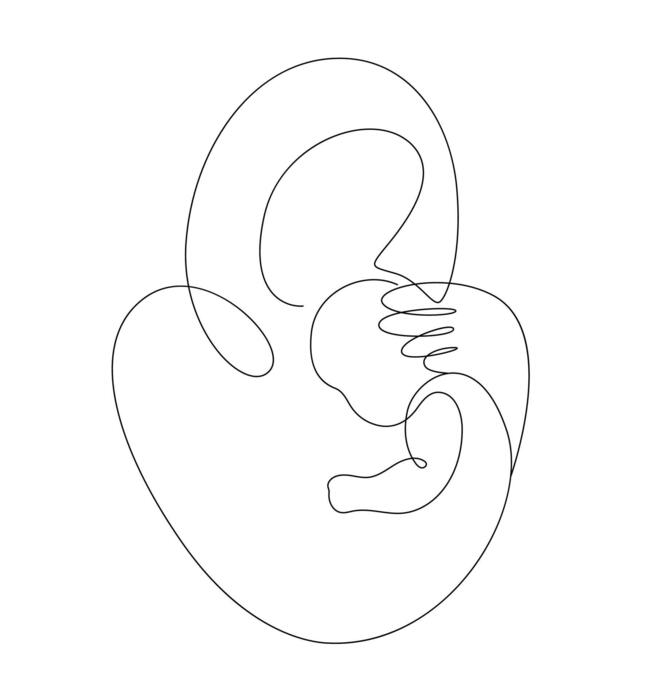 Mother And Baby Line Art Vector Art, Icons, and Graphics for Free Download