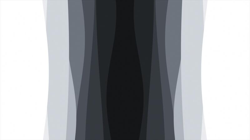 White Color Wavy Lines Multiple Shades Gradient Palette Modern Design Dark Loop Able Geometrical