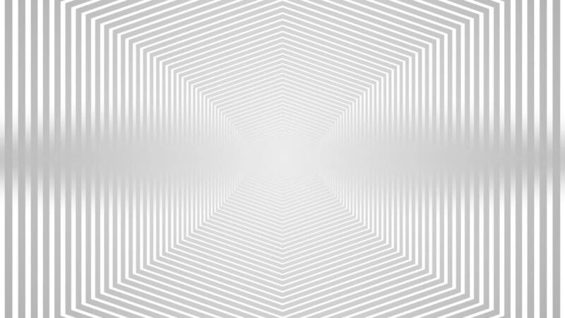 White Color 3d Depth Hi Tech Tunnel Modern Design Loop Able Geometrical