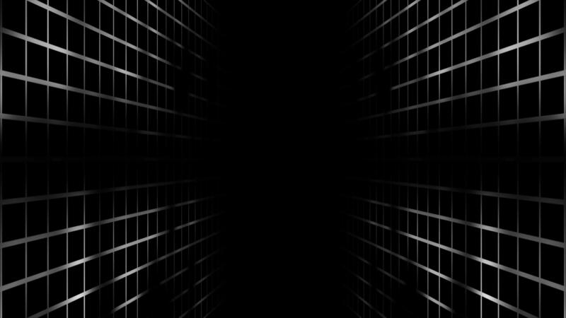White Color 3d Square Box Grid Pattern Geometric Design Loop Able Black Seamless Background