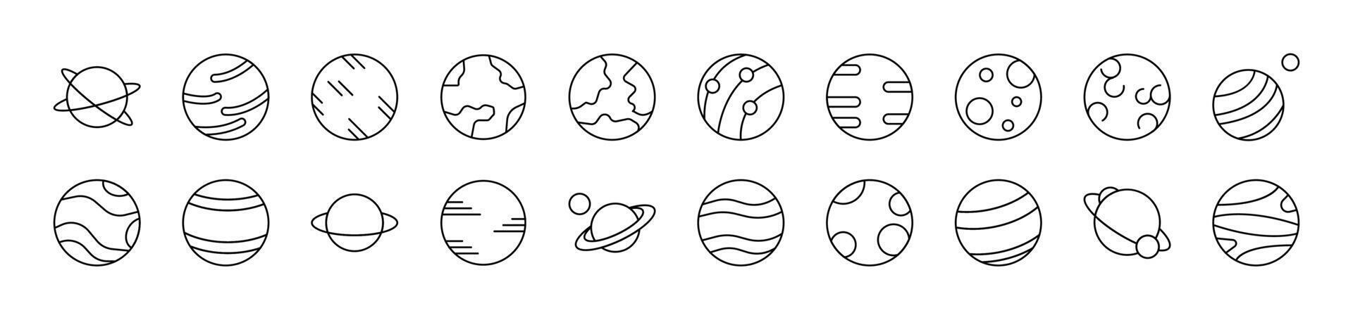 Planet Outline Vector Art Icons And Graphics For Free Download