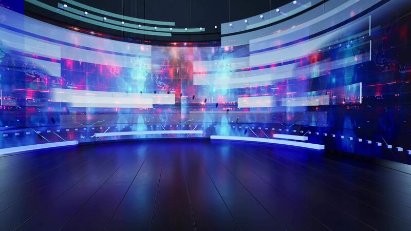 News background, News studio background world map with anchor table ... News background, News studio background world map with anchor table ...