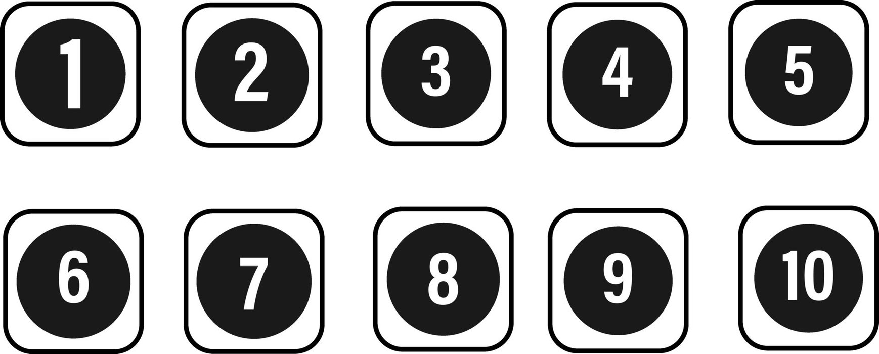 Numbers Black And White Vector Art, Icons, and Graphics for Free Download