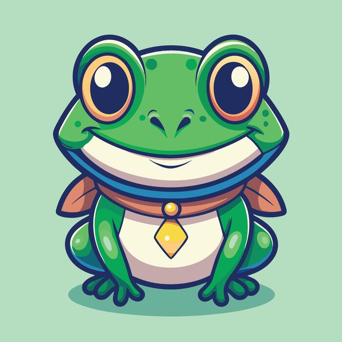 Cute Frog Cartoon Vector Art, Icons, and Graphics for Free Download