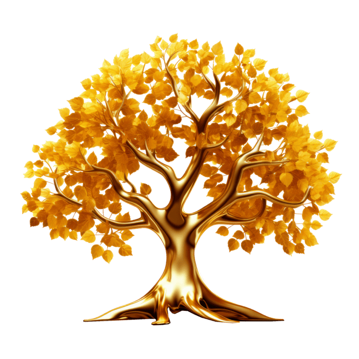 Golden Tree PNGs for Free Download