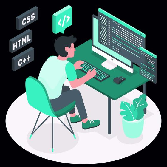 Developer programming and coding technology. 54222020 Stock Video at ...