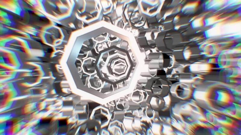 Fantastic Rotating Abstract Geometric 3D Polygons. 54230239 Stock Video ...