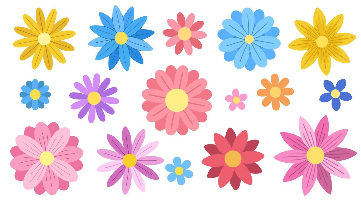 Spring Flowers Vector Art, Icons, and Graphics for Free Download